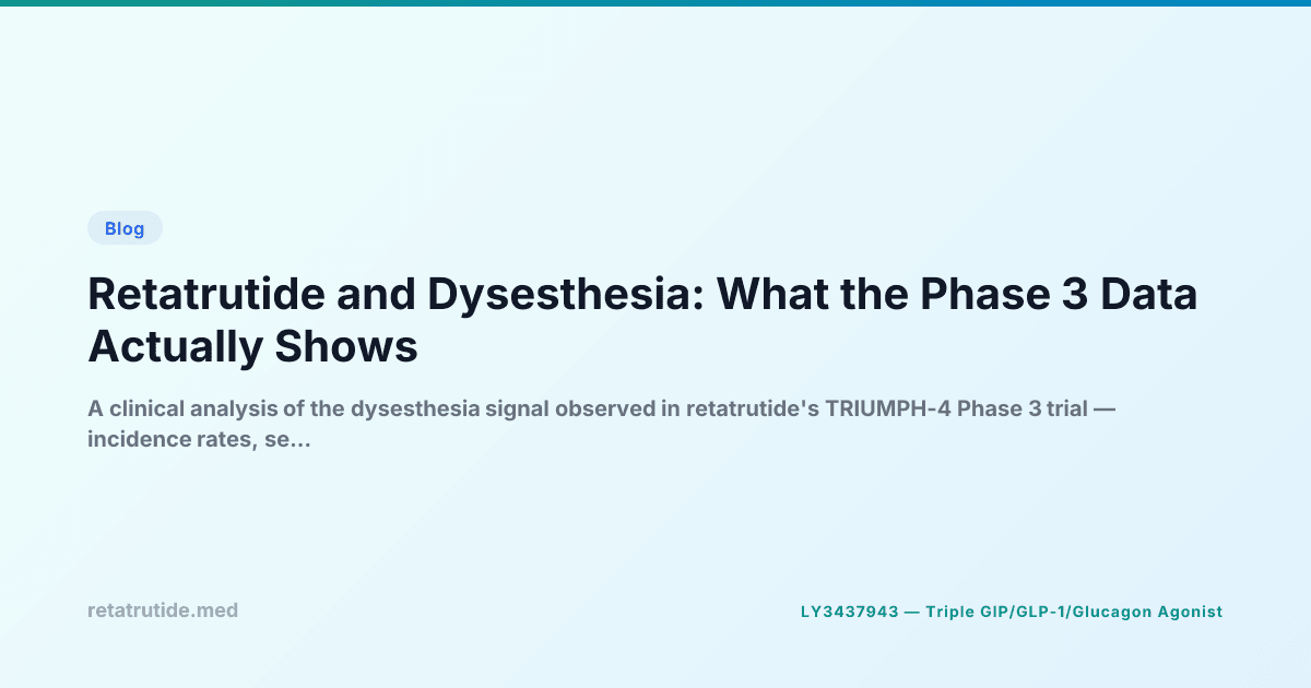 Retatrutide and Dysesthesia: What the Phase 3 Data Actually Shows ...